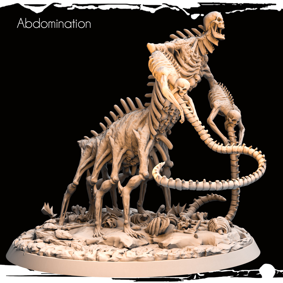 Monolith Arts - Army of Skeletons - Abomination - DnD/TTRPG Figure ...