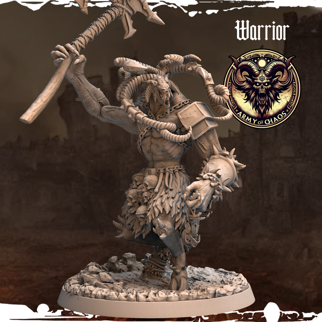 Monolith Arts - Army of Beasts - Warrior #1 - DnD/TTRPG Figure ...